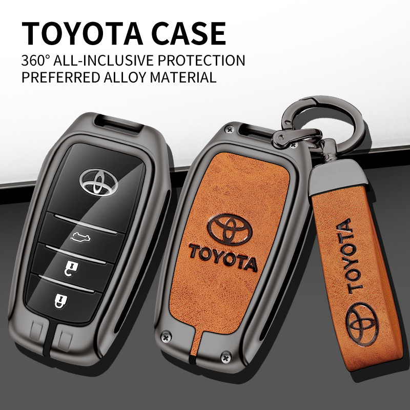 Jual Car Key Cover Case Shell for Toyota Land Cruiser 200 Prado Crown ...