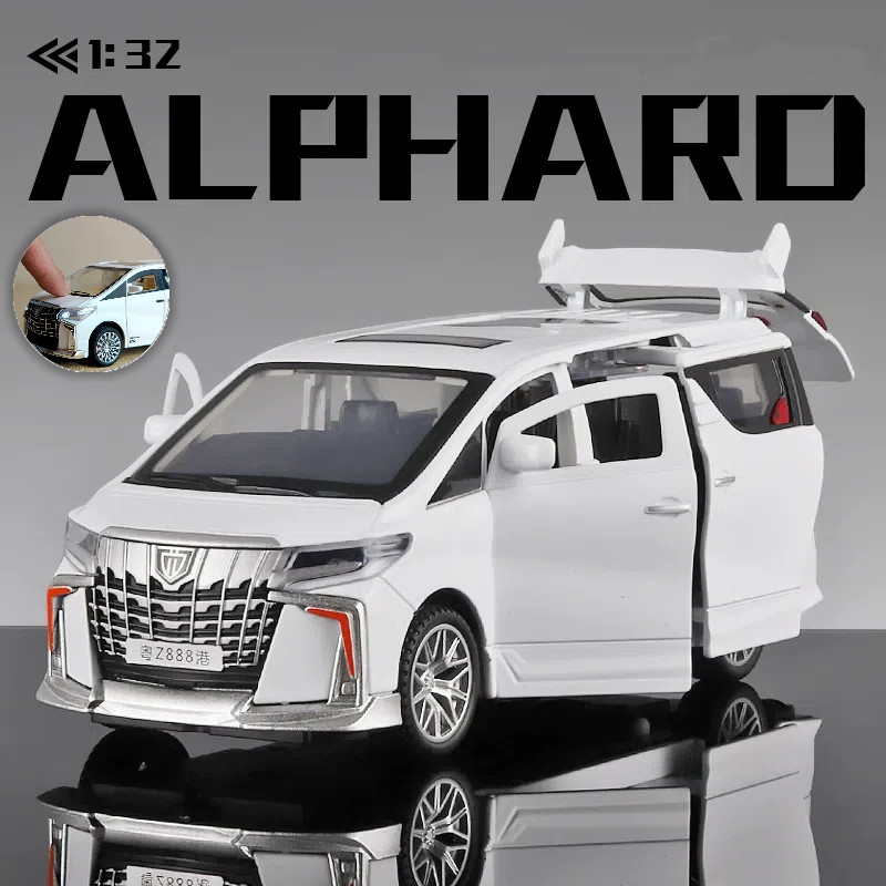 Jual 1:32 Alphard Mainan Mobil Suara dan Ringan Model Toyota Alphard ...
