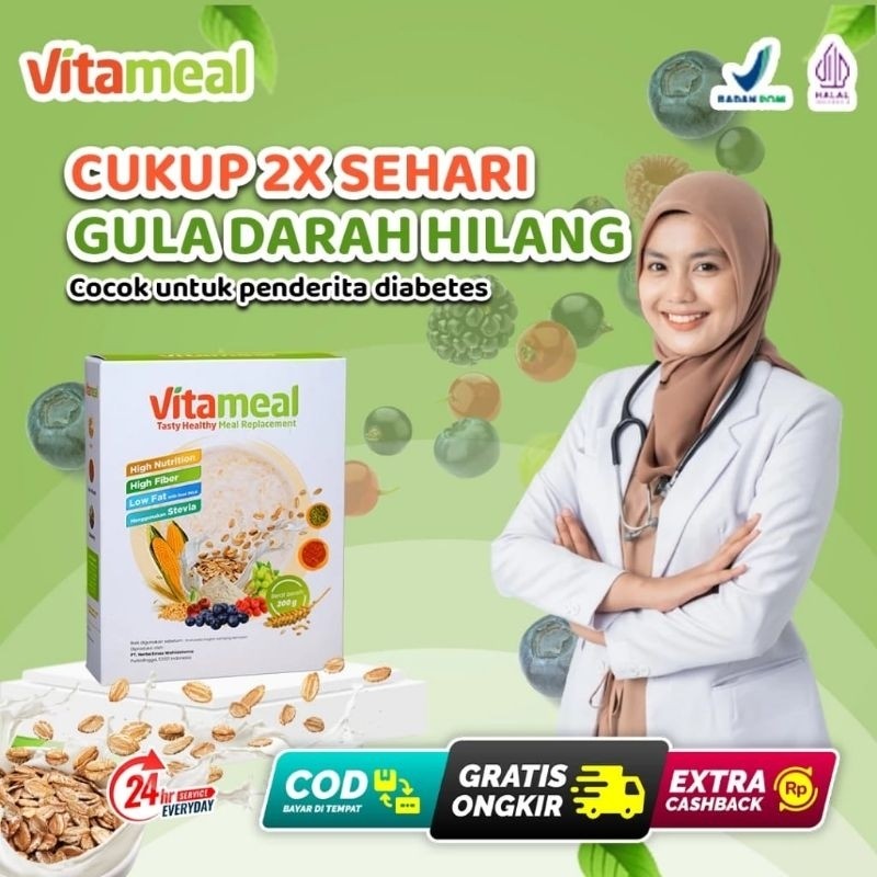 Jual Vitameal 1 Box 200G Sereal Multigrain - Vita Meal Makanan ...