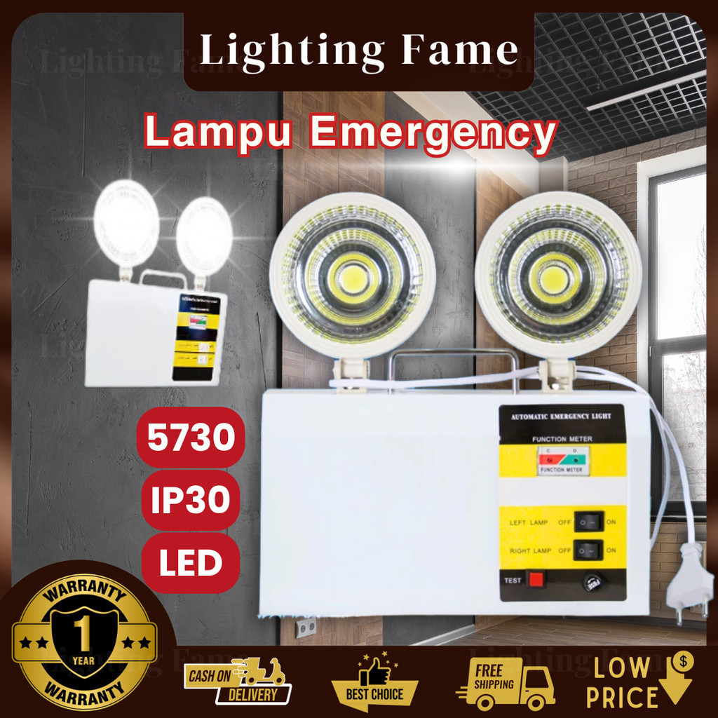 Jual LIGHTING FAME GARANSI 1 TAHUN Emergency Light Lampu Model Mata ...