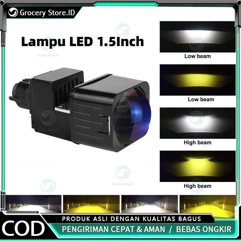Jual Projector Projie Matrix X1 BiLED 1.5 Inch Motor Mobil free devil ...