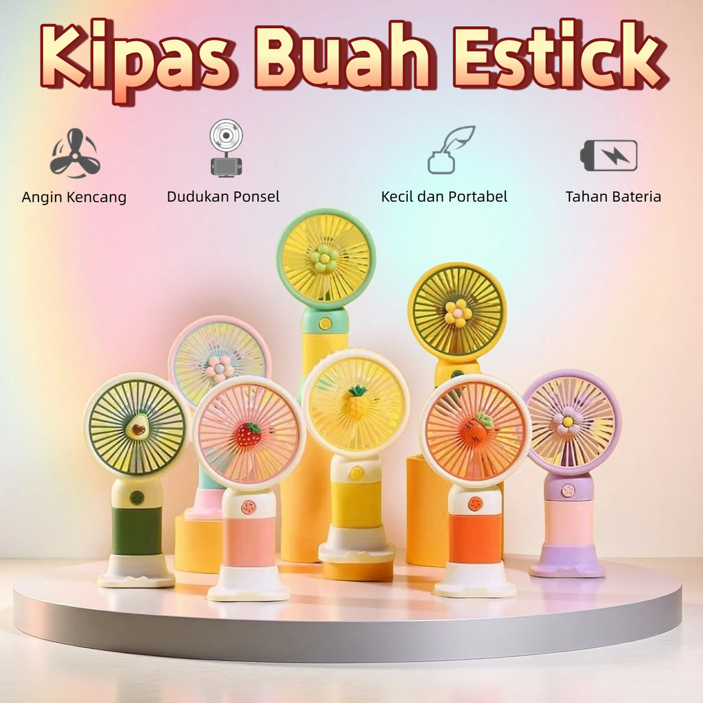 Jual HOMMO Kipas Angin Portable Lucu｜Kipas Buah Estick｜Kipas Portable ...