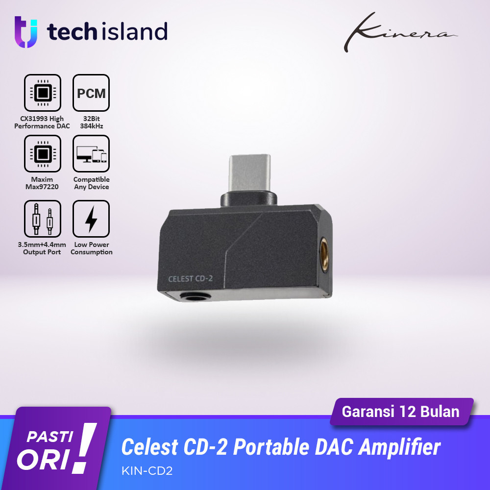 Jual Kinera Celest CD-2 Amplifier Portable Adapter USB-C with DAC Chip ...