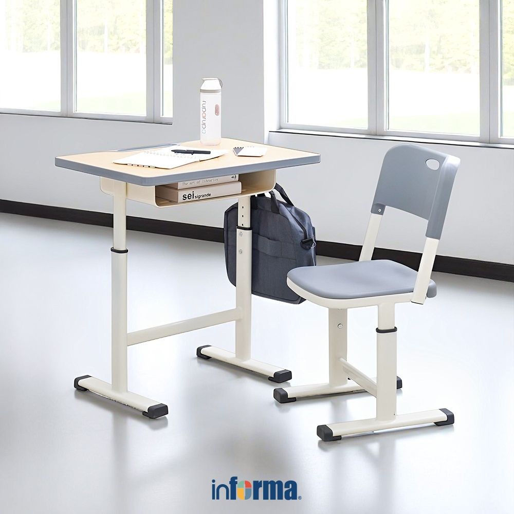 Jual Informa Jobb Set Meja & Kursi Sekolah - Cokelat Beech Set ...
