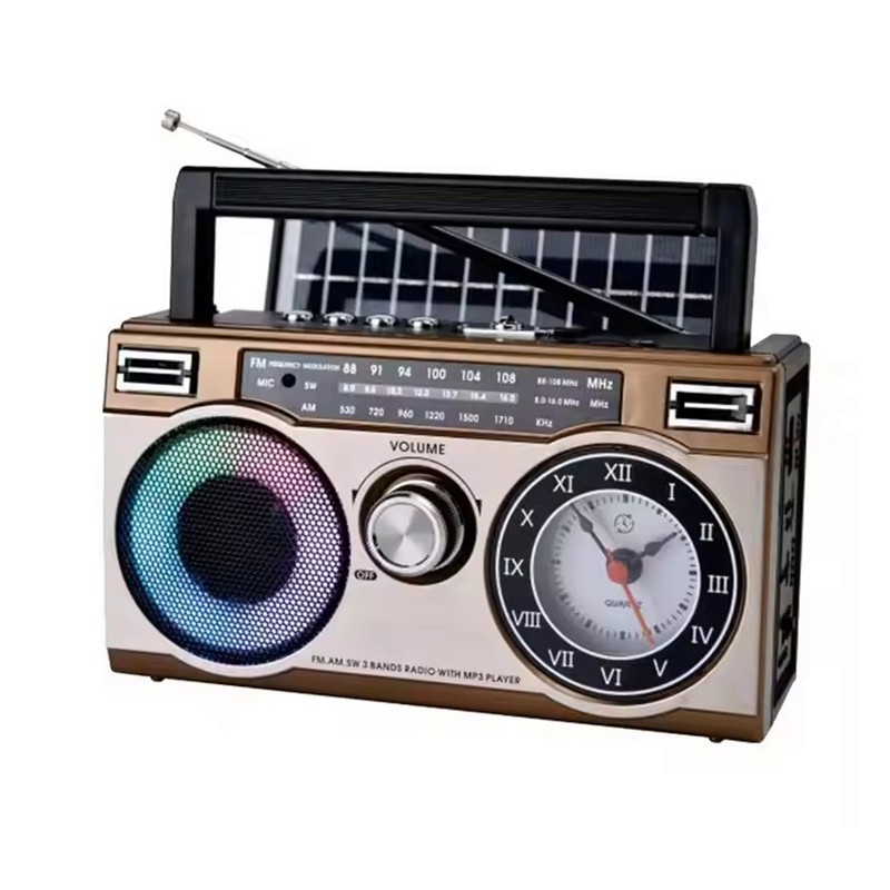 Jual Solar Portable Vintage Retro Radio USB Am Fm Sw 3 Band Receiver ...