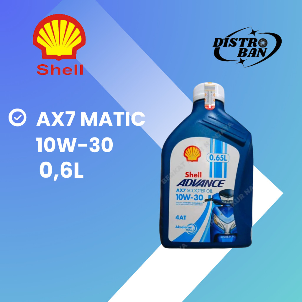 Jual oli Shell AX7 matic 10W-30 0.65 L untuk New beat genio scoopy ...