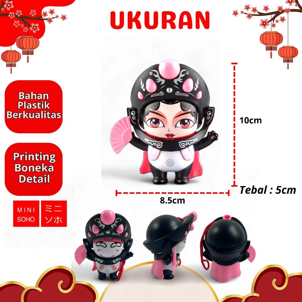 Jual Boneka Ganti Muka Beijing Opera Face Makeup Dekorasi Doll Gaya ...
