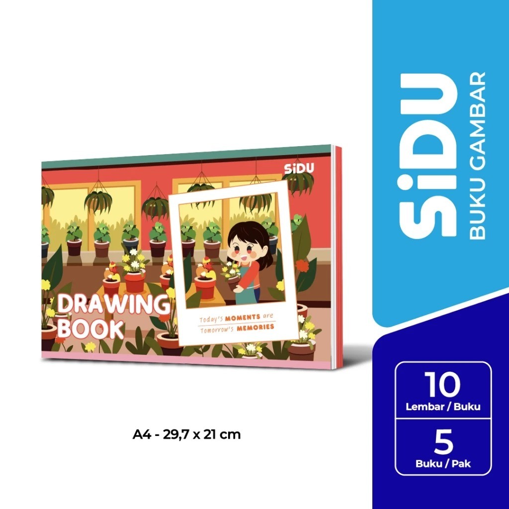 Jual SiDU Buku Gambar A4 - 5 Buku | Drawing Book | Buku Gambar | Shopee ...