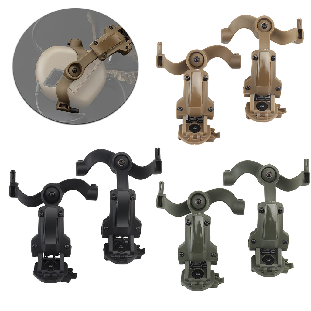 Jual Shooting Headset Bracket Kit Multi-angle Rotation Helmet Rail ...