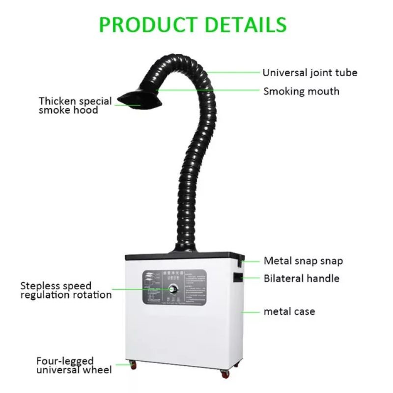 Jual smoke evacuator air purifier penyedot asap buat laser solder dll ...
