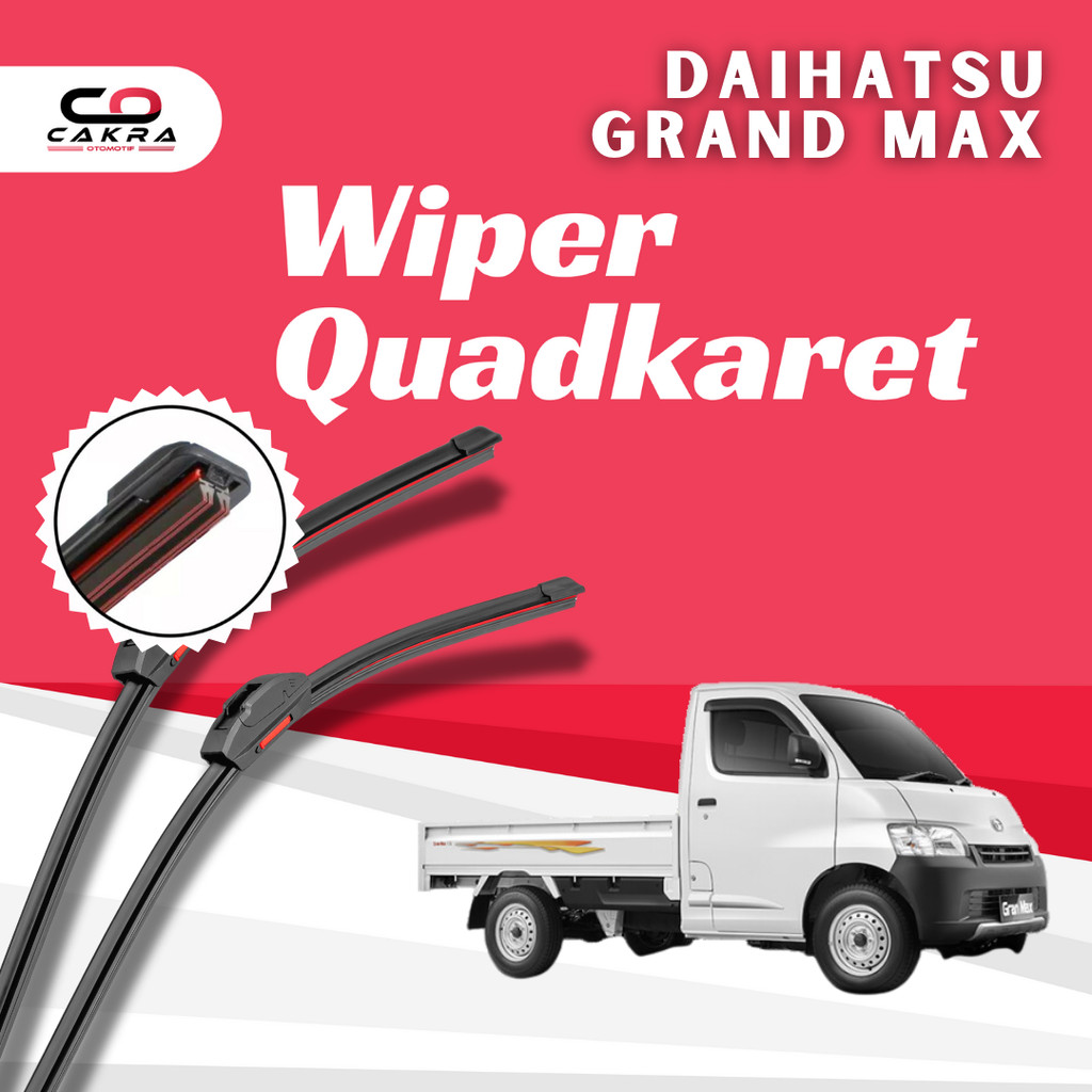 Jual Wiper Quad Blade 4 Karet 1 SET 2PCS Kiri Kanan untuk Mobi Daihatsu ...
