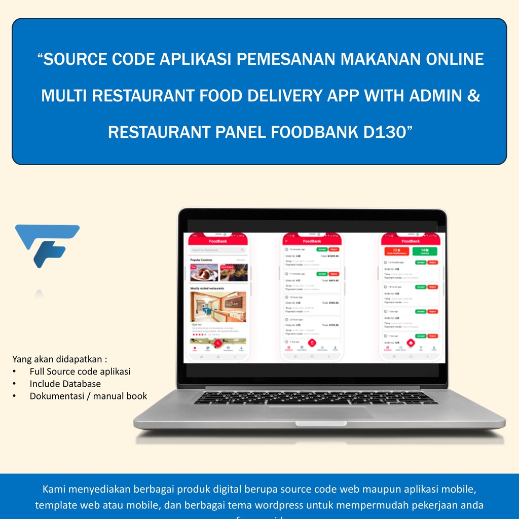 Jual SOURCE CODE APLIKASI PEMESANAN MAKANAN ONLINE MULTI RESTAURANT ...