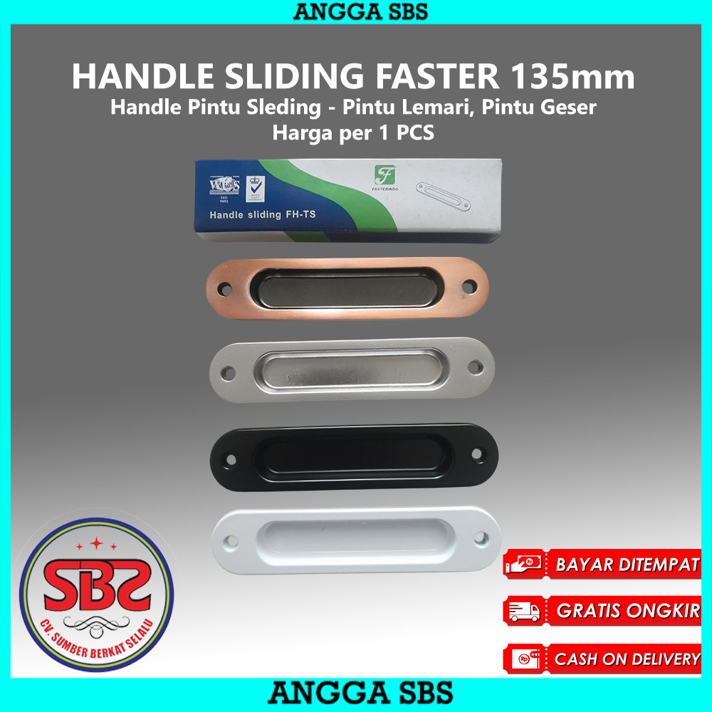 Jual Handle Sliding Faster 135 mm - handel tanam - handle pintu sleding ...