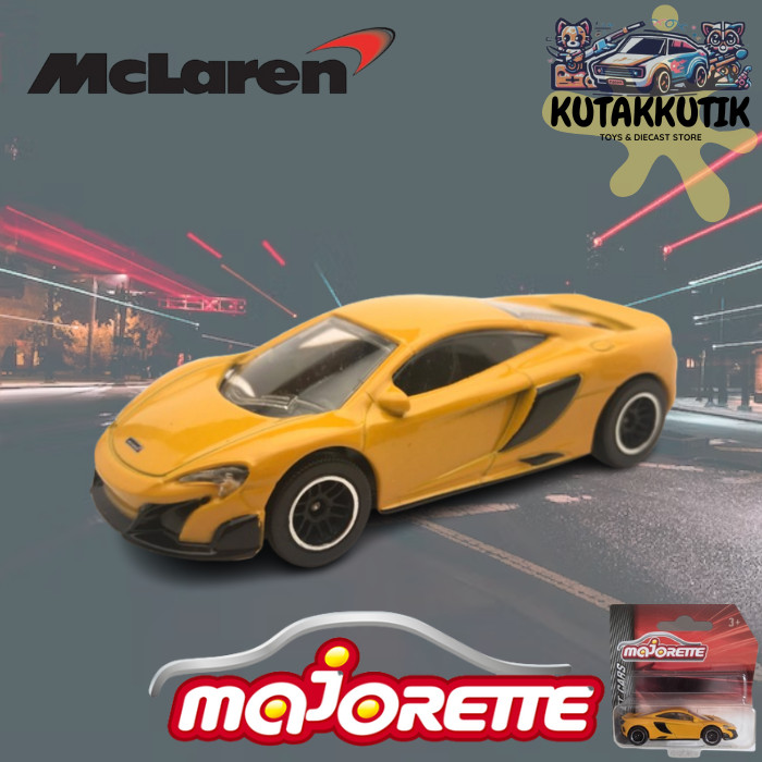 Jual Majorette Mobil Balap Sedan Sport Mclaren 675 LT Kuning Street ...