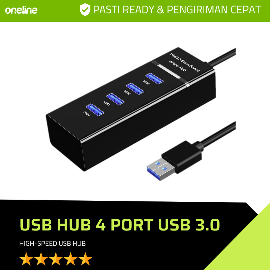 Jual USB Hub Extender Splitter 4 Port USB 3.0 - Untuk Laptop Notebook ...