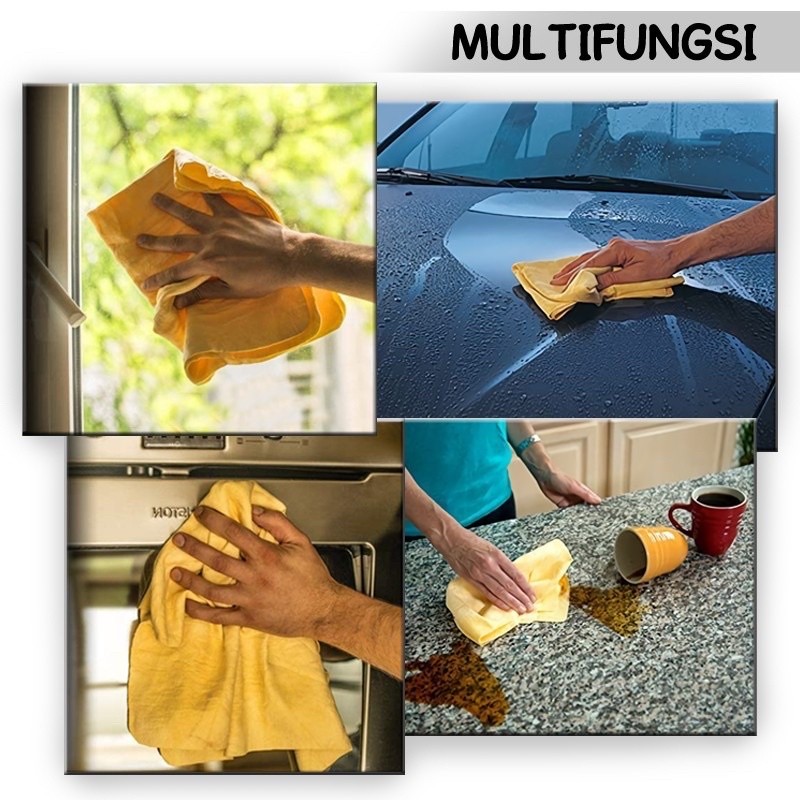 Jual FREE BUBBLEWRAP KAIN LAP KANEBO JUMBO + BOX CLEAN CHAM 43X32CM ...