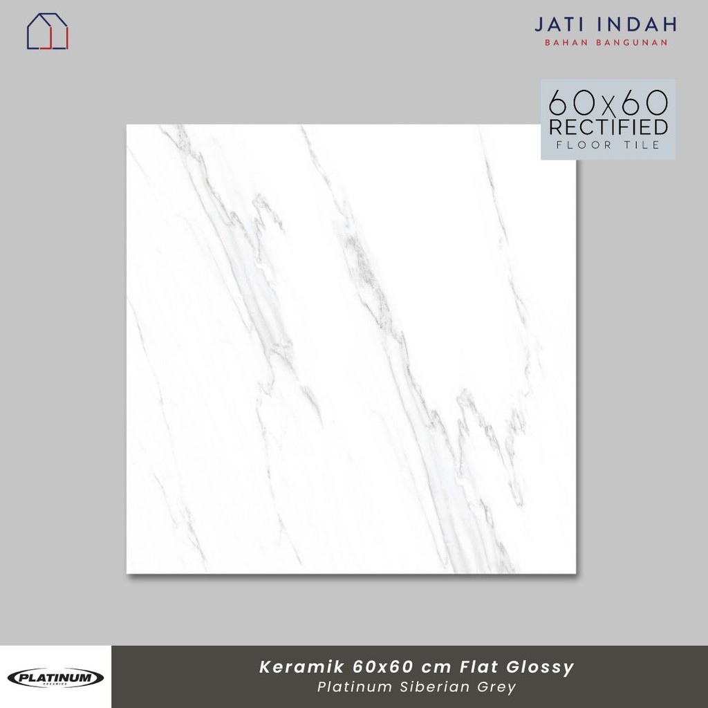 Jual Keramik 60x60 cm Rec Cutting (Semi Granit) Platinum Siberian Grey ...