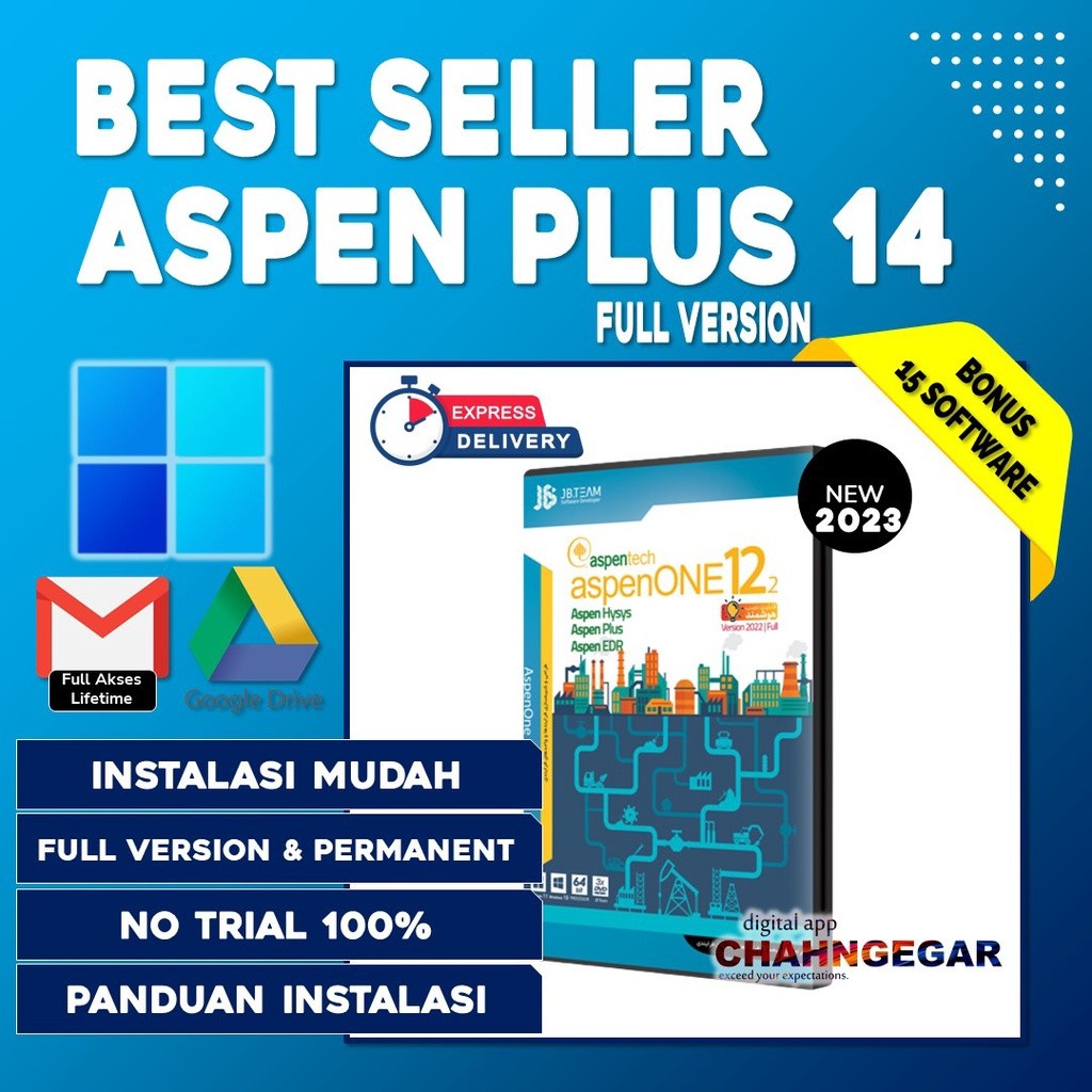 Jual ASPEN ONE HYSYS PLUS 14 Full Version Lifetime Software Aspen Plus 12 Aspentech 11 Hysys ...