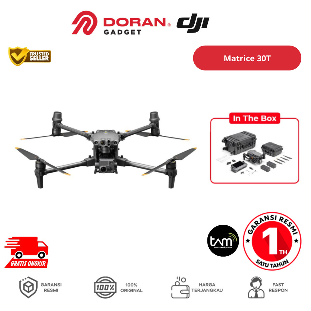 Jual DJI ENTERPRISE Matrice 30T Combo Drone Kamera Thermal Inspeksi Survey Pengawasan Security ...