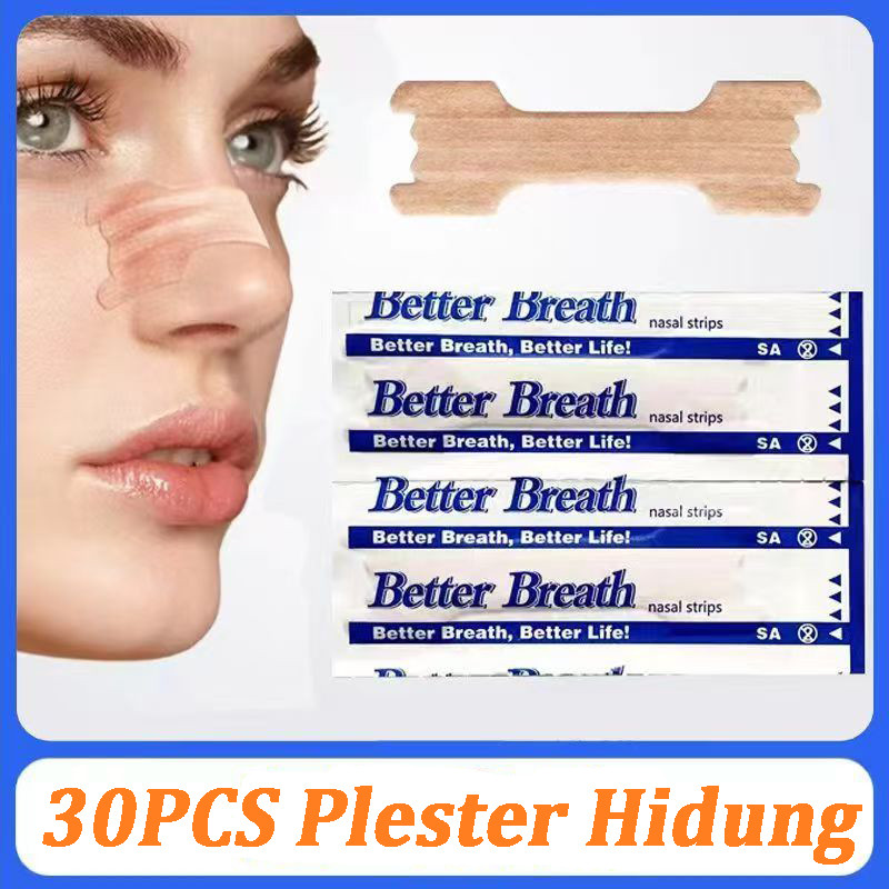 Jual 30pcs/set Plester Hidung L Nasal Strips Nose Strips Anti Dengkur ...