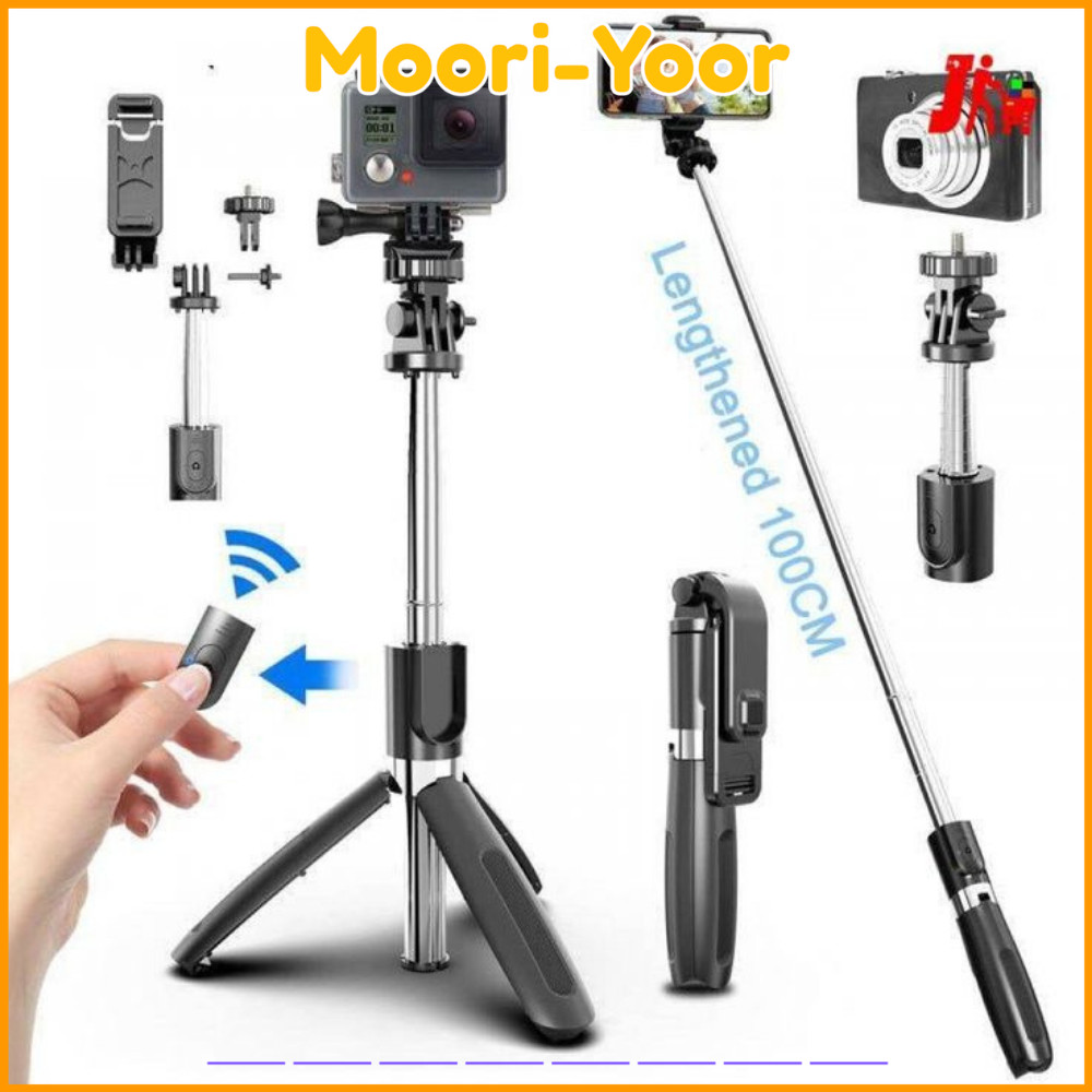 Jual Tongsis S03 tongsis tripod bluetooth 3in1 + remote selfie stick ...