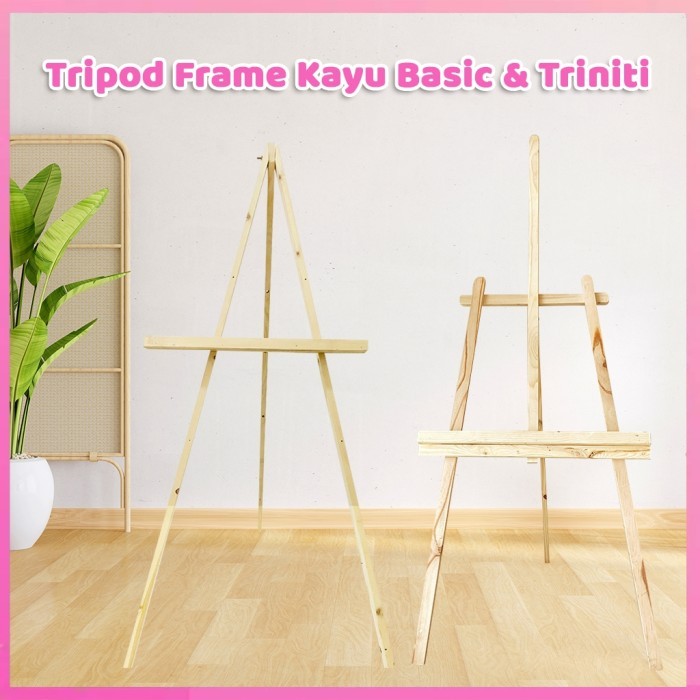 Jual best -Tripod Frame Stand Kayu Tripod Frame Kayu Jati Penyanggah ...