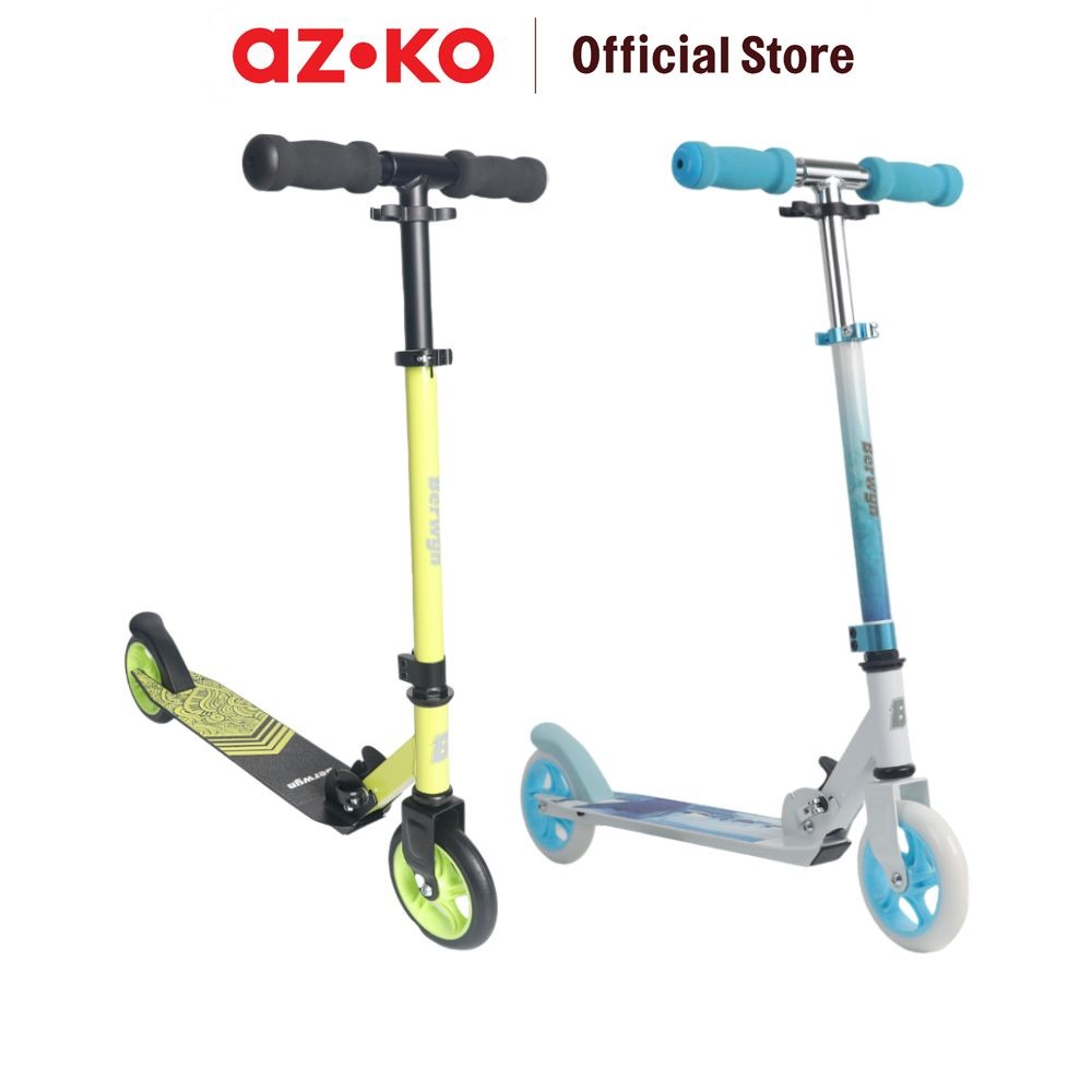 Jual AZKO Berwyn Skuter Anak Roda 2 - Hitam/Kuning | Shopee Indonesia
