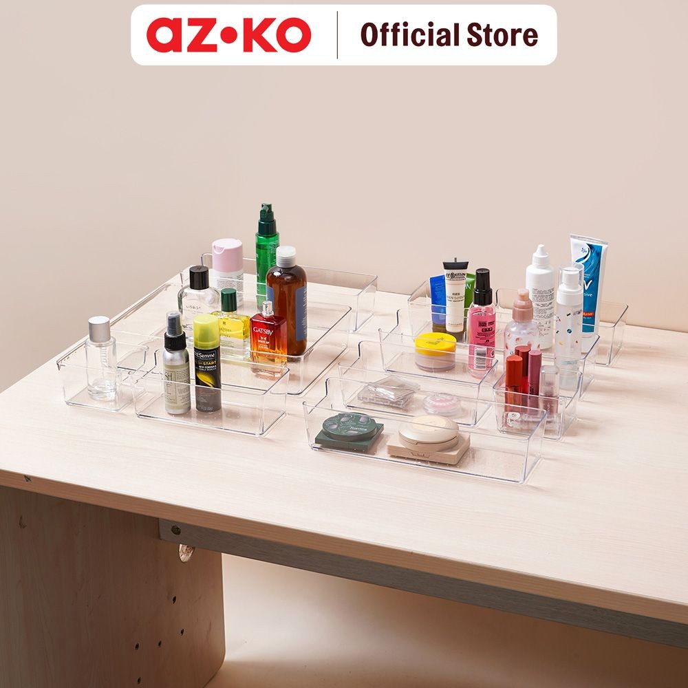Jual AZKO Stora Set 10 Pcs Organizer Meja Clear Storage Box Tempat Alat ...