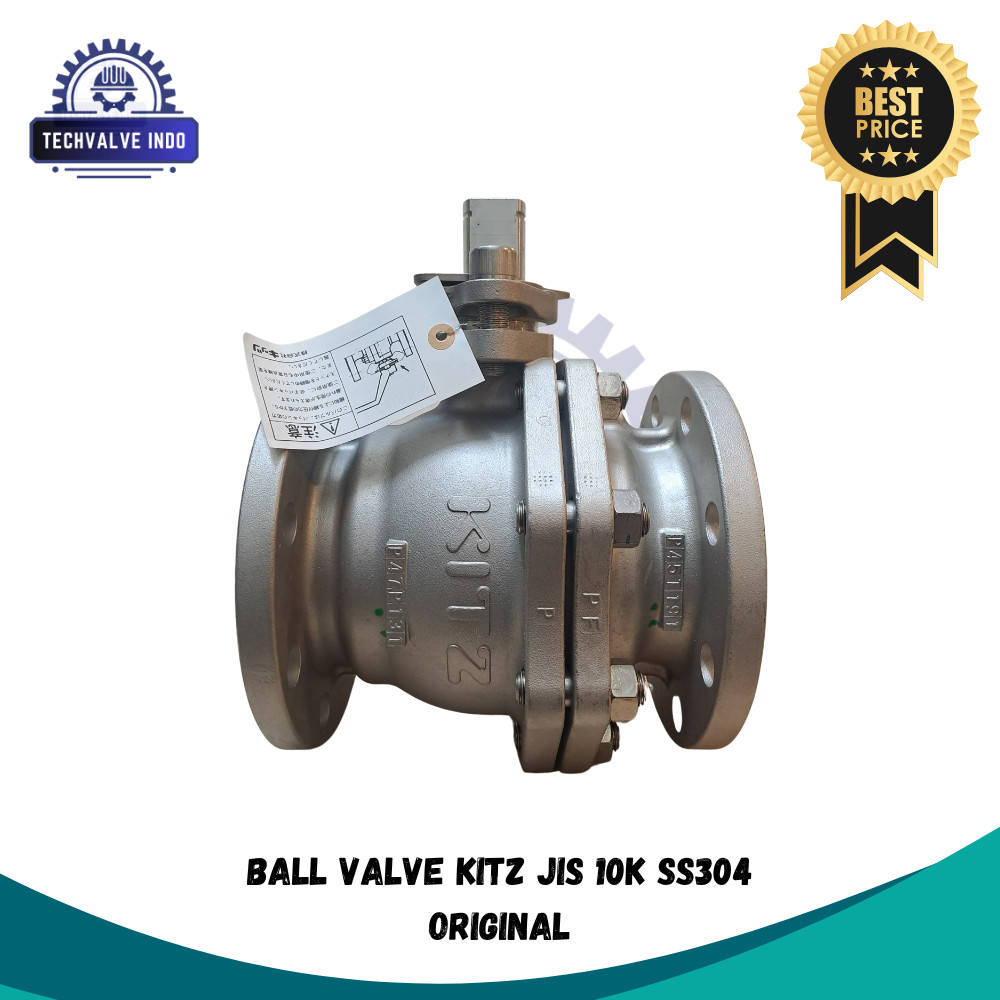Jual BALL VALVE KITZ SS304 3" INCH FLANGE JIS 10K ORIGINAL | Shopee Indonesia