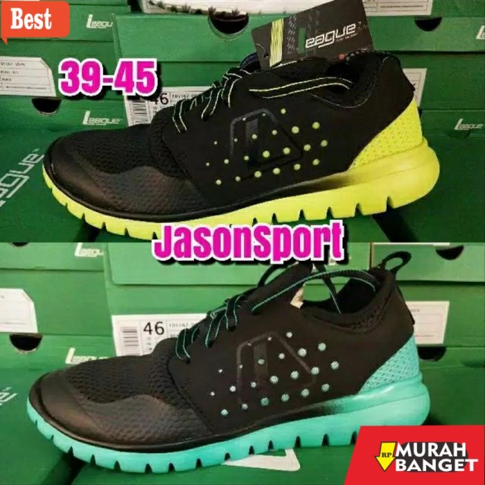 Jual sepatu lari lokal terbaik 2025 Sepatu League Lari Cowo Running ...