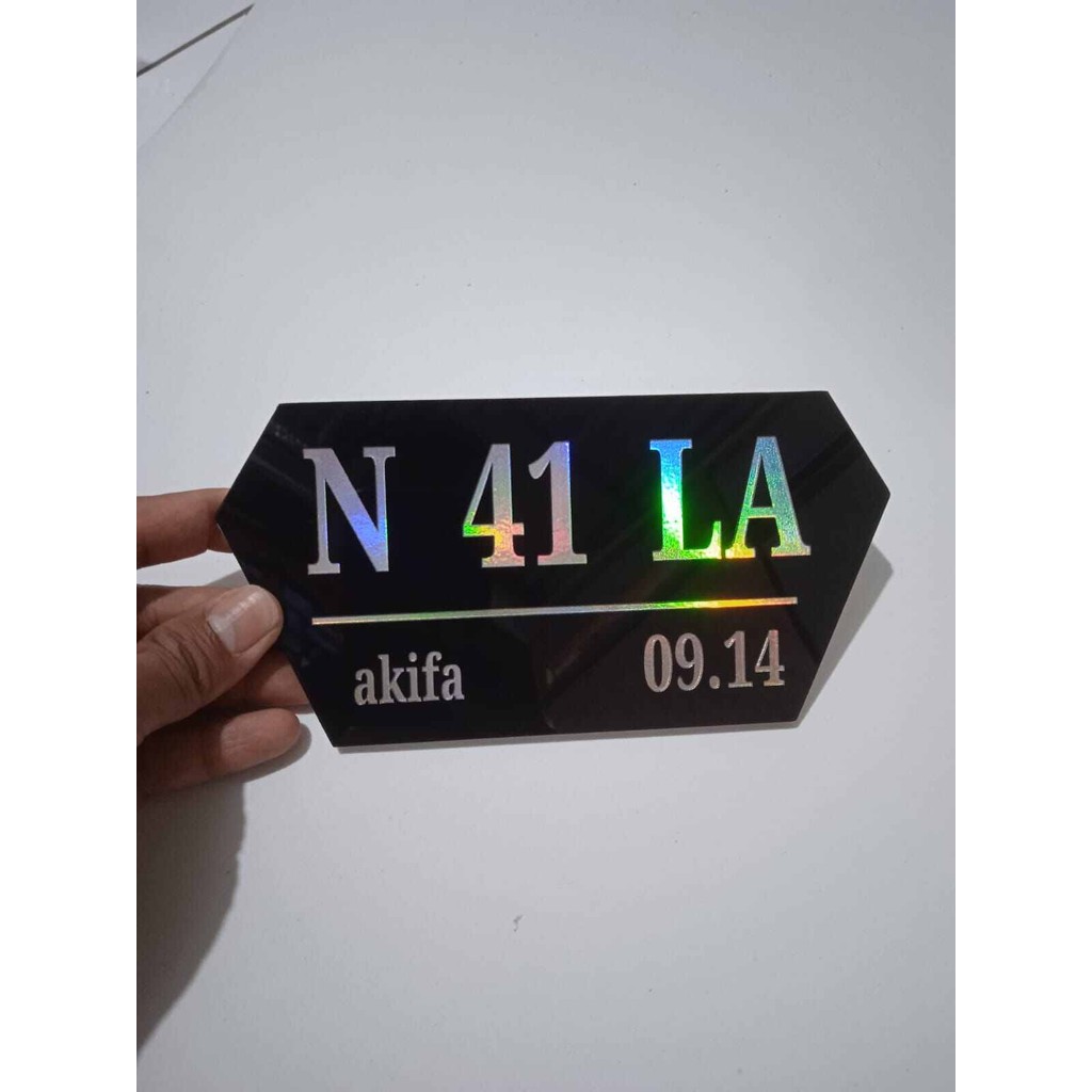Jual Plat Sepeda Listrik GODA Custom Nama | Shopee Indonesia