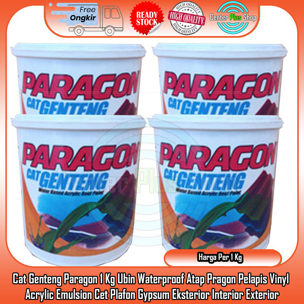 Jual Cat Genteng Paragon 1 Kg Ubin Waterproof Atap Pragon Plapis ...