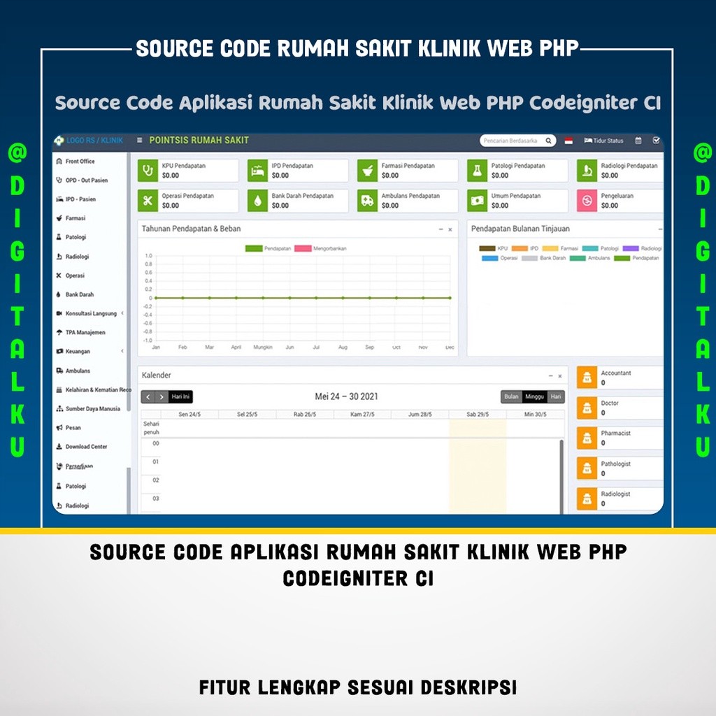 Jual Source Code Aplikasi Rumah Sakit Klinik Web PHP Codeigniter CI | Shopee Indonesia
