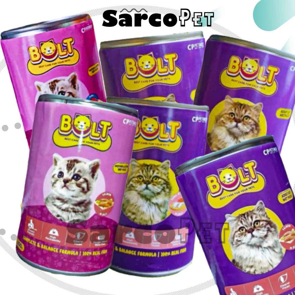 Jual Bolt Wet Food 400gr Kaleng Makanan Kucing Basah | Shopee Indonesia