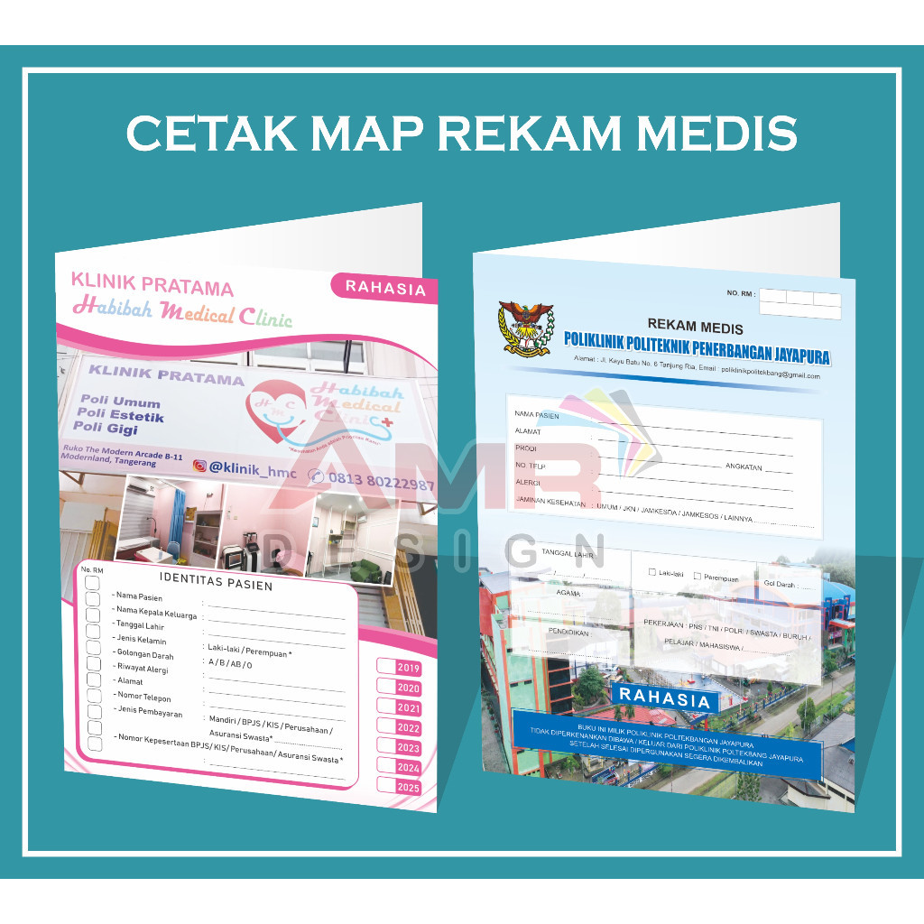 Jual Cetak Map Folder, Map Sekolah, Map Kantor, Map Rekam Medis, Map ...