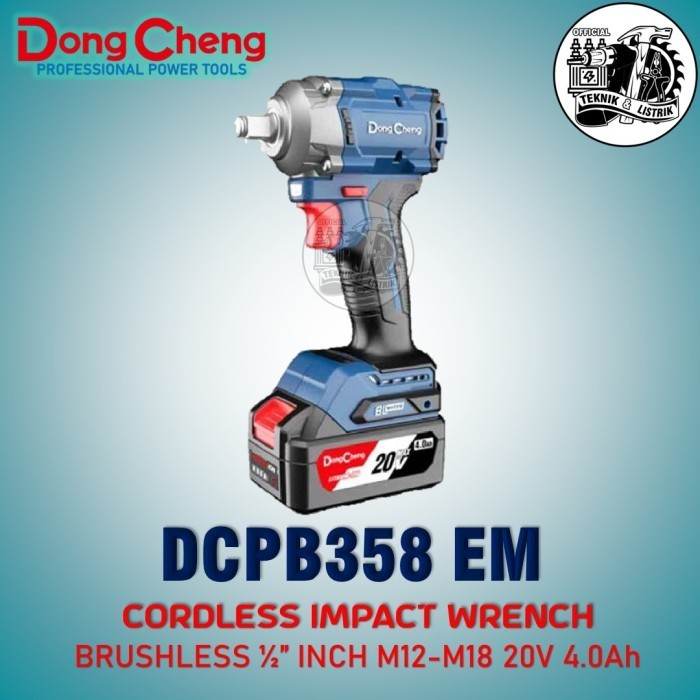 Jual Dongcheng DCPB358 EM mesin pembuka baut impact wrench 1/2 inch 20V ...