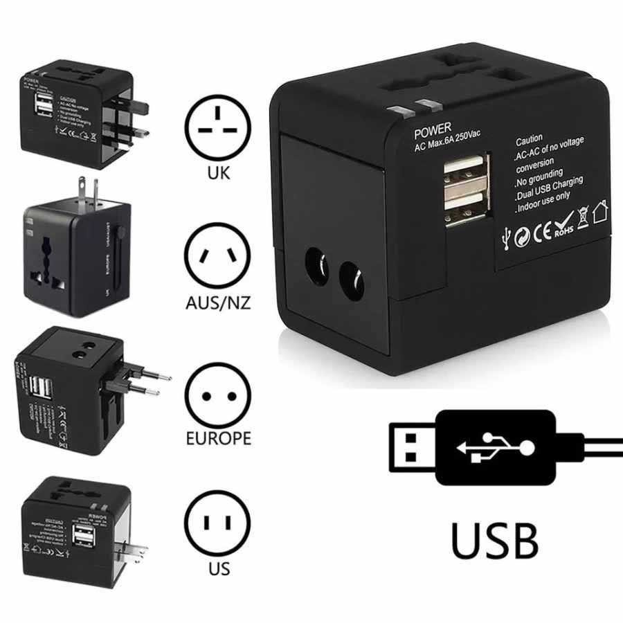 Jual BSDMall- UNIVERSAL TRAVEL Adaptor Traveling Colokan Internasional ...