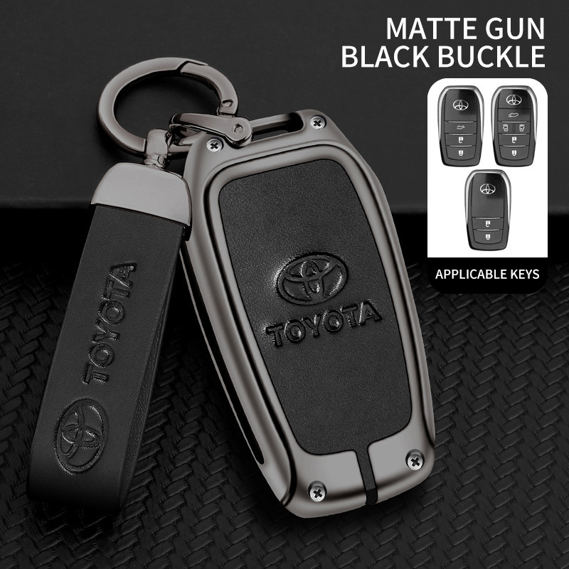 Jual Car Key Case Shell Cover For Toyota Land Cruiser 200 Prado Crown ...