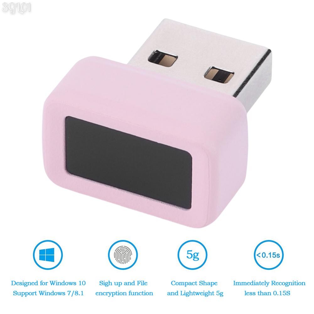 Jual USB Fingerprint Key Reader Biometric Mini Security Key Dongle Anti ...