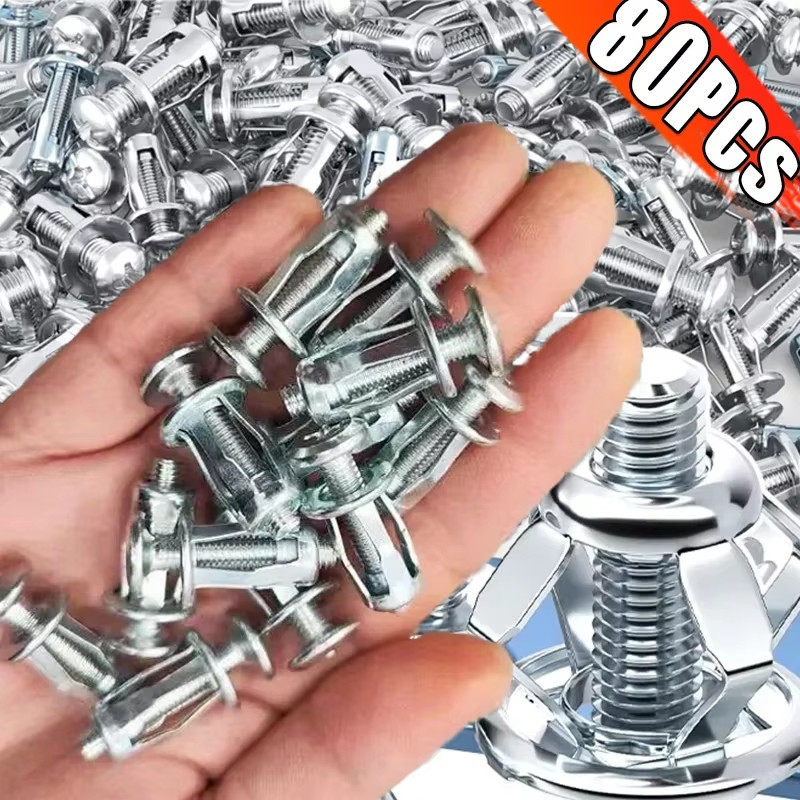 Jual 80PCS Jack Nuts Sekrup M5 M6 Bahan Metal 80pcs Metal Screw Untuk ...