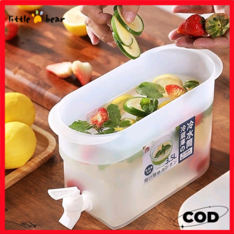 Jual (COD) Dispenser Jus Plastik Mini 3.5 Liter / Galon Air Kecil ...