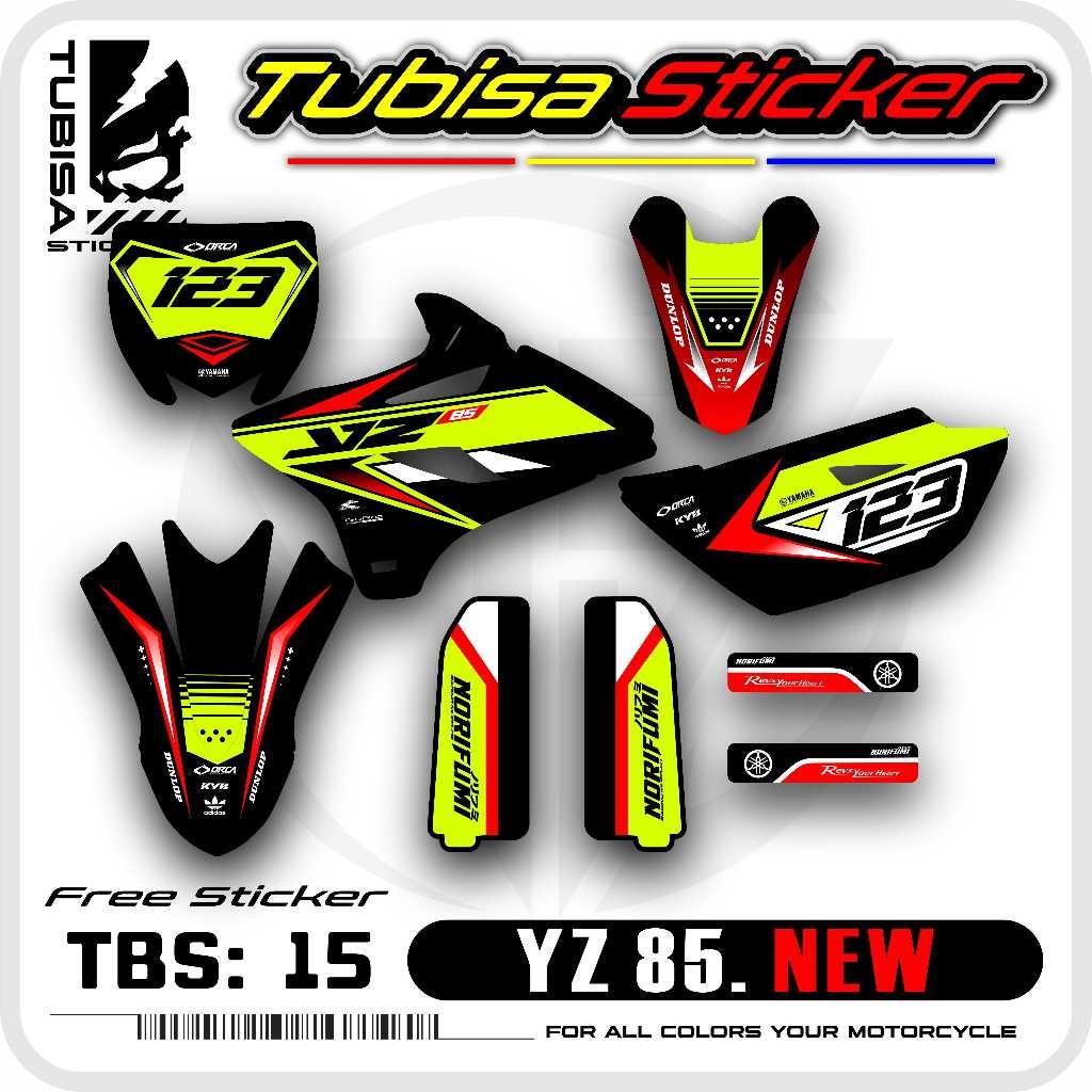 Jual Sticker Striping Yamaha YZ 85 New - Stiker Striping Variasi YZ 85 ...