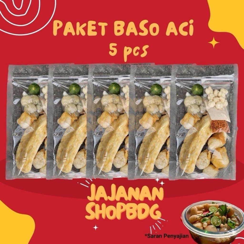 Jual Baso aci isi 5 bungkus / baso aci isi 5 pcs / baso aci 5 bungkus ...