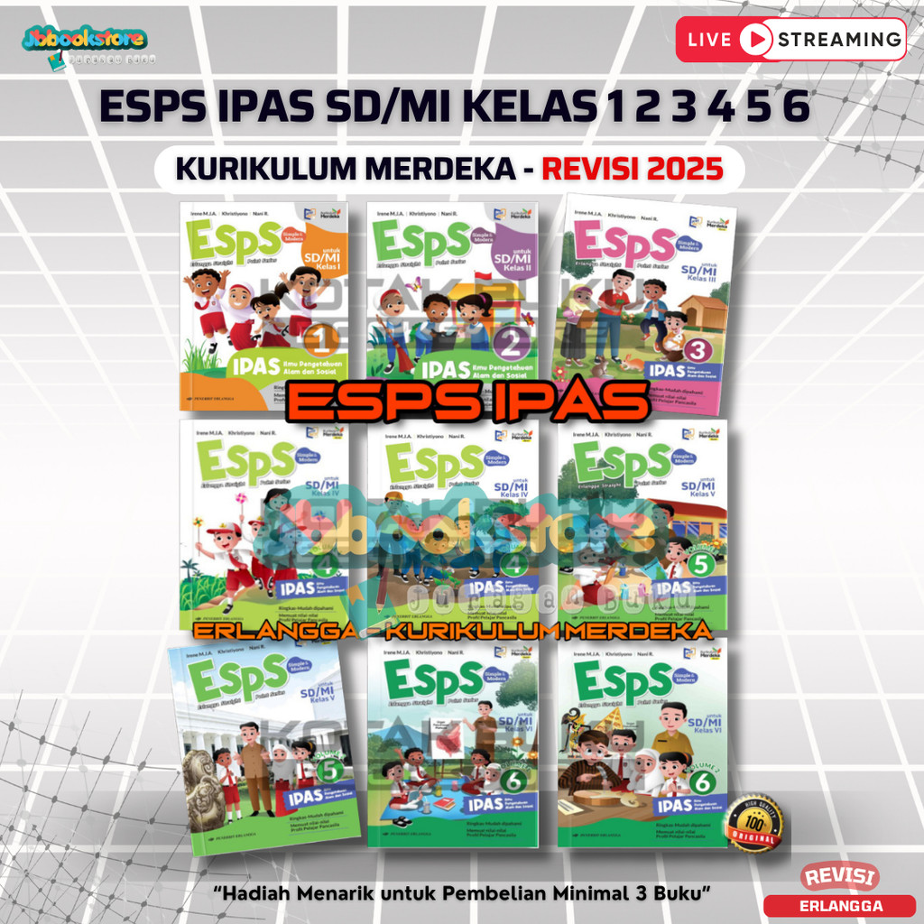 Jual [ REVISI ] Buku ESPS IPAS Kelas 1 2 3 4 5 6 SD/MI Kurikulum Merdeka Revisi Terbaru | Shopee ...