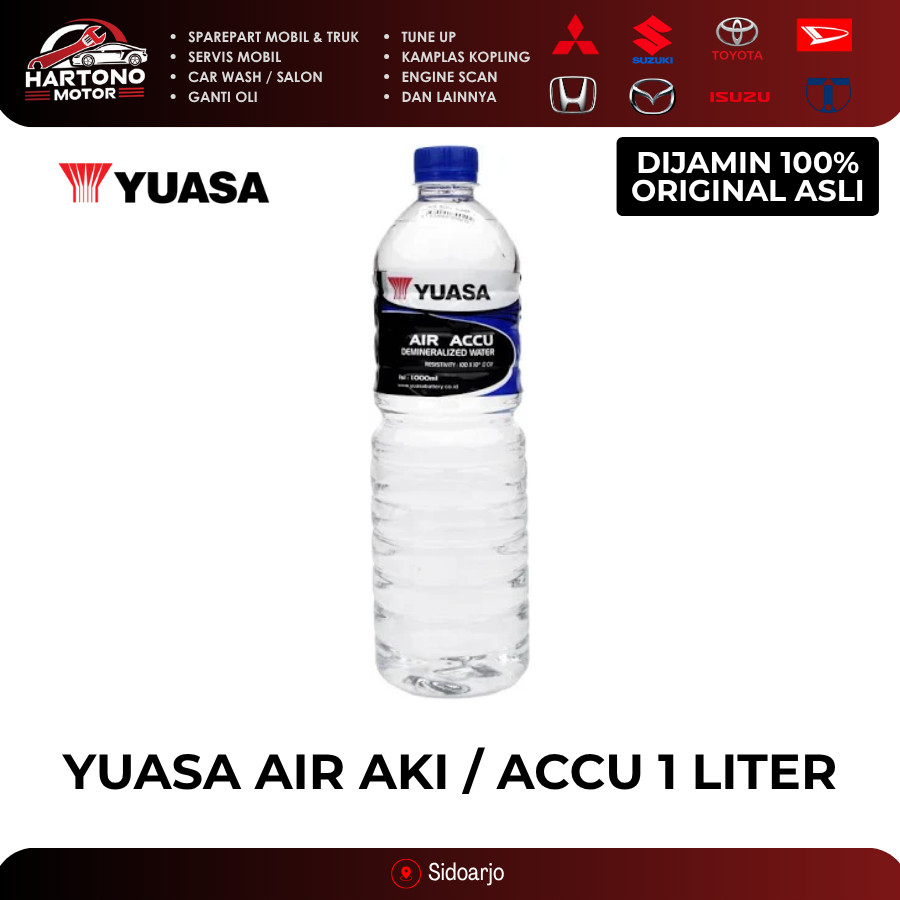 Jual YUASA AIR AKI / ACCU 1 LITER BOTOL ASLI | Shopee Indonesia
