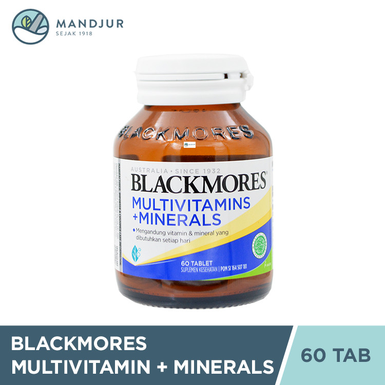 Jual Blackmores Multivitamin & Minerals - Isi 60 Tablet | Shopee Indonesia