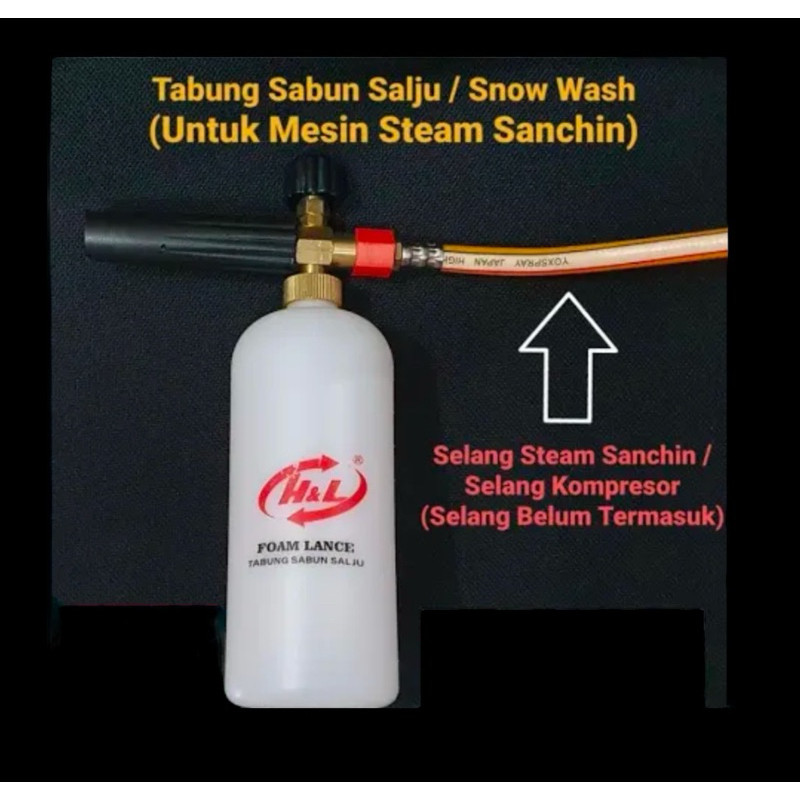 Jual TABUNG SALJU SNOW WASH BUAT CUCI SALJU PAKAI SELANG KOMPRESOR ...