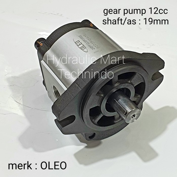 Jual pompa hidrolik gear pump 12 cc - as/shaft 19mm, OLEO 2ABPF12L08P03RSS | Shopee Indonesia