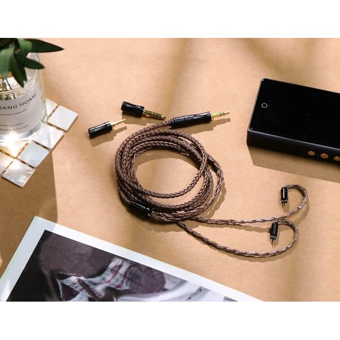 Jual Tripowin Amber 32AWG OFC Oxygen Free Cae HiFi IEM Cae with Interchangeae In Ear Monitor ...