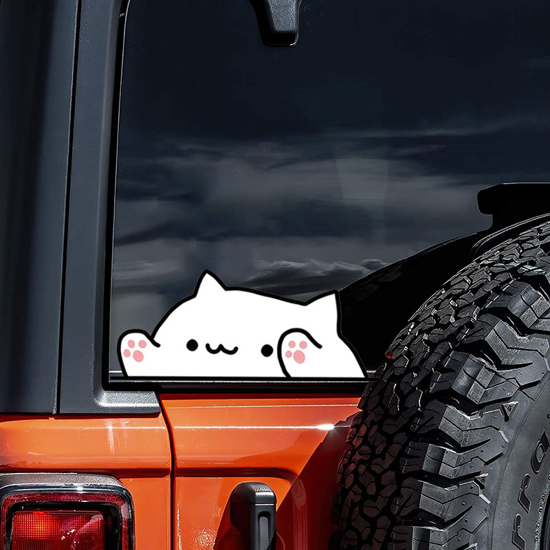 Jual Bongo Cat Sticker Decal Bumper Sticker For Car Window Bumper Wall ...
